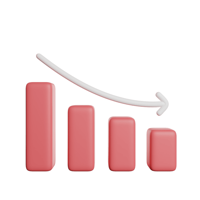 Graph Decreasing PNGs for Free Download