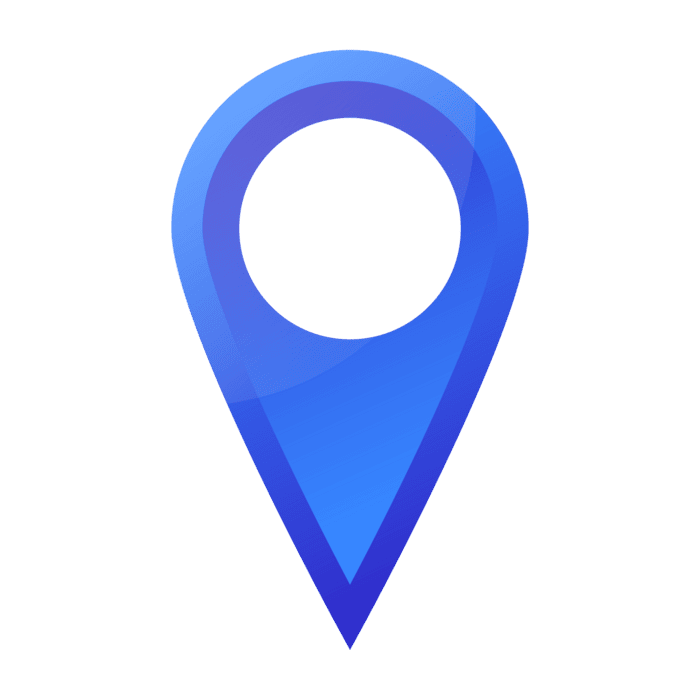 Location Icon Blue PNGs for Free Download