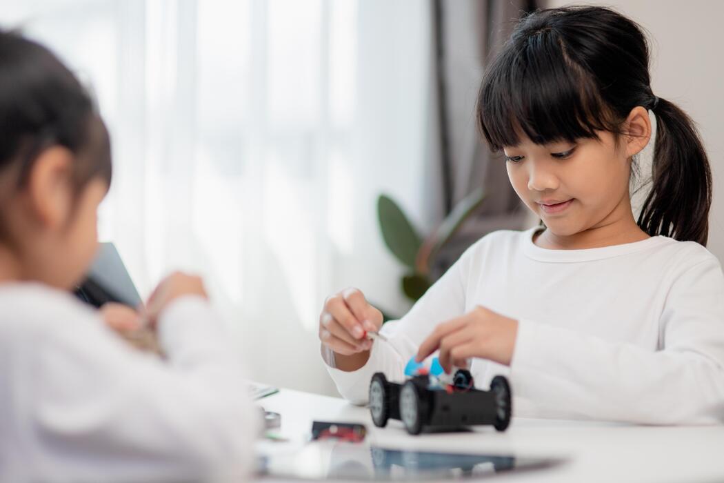 Kids Build Robot Stock Photos, Images and Backgrounds for Free Download