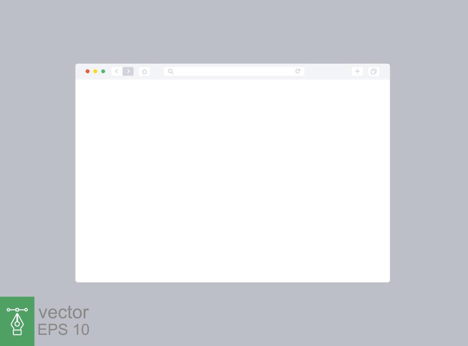 Browser Window Mockup Vector Art Icons And Graphics For Free Download