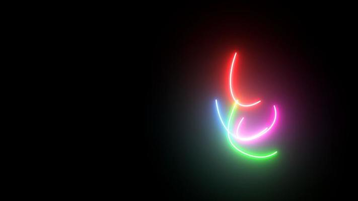 Neon Animation Stock Video Footage for Free Download