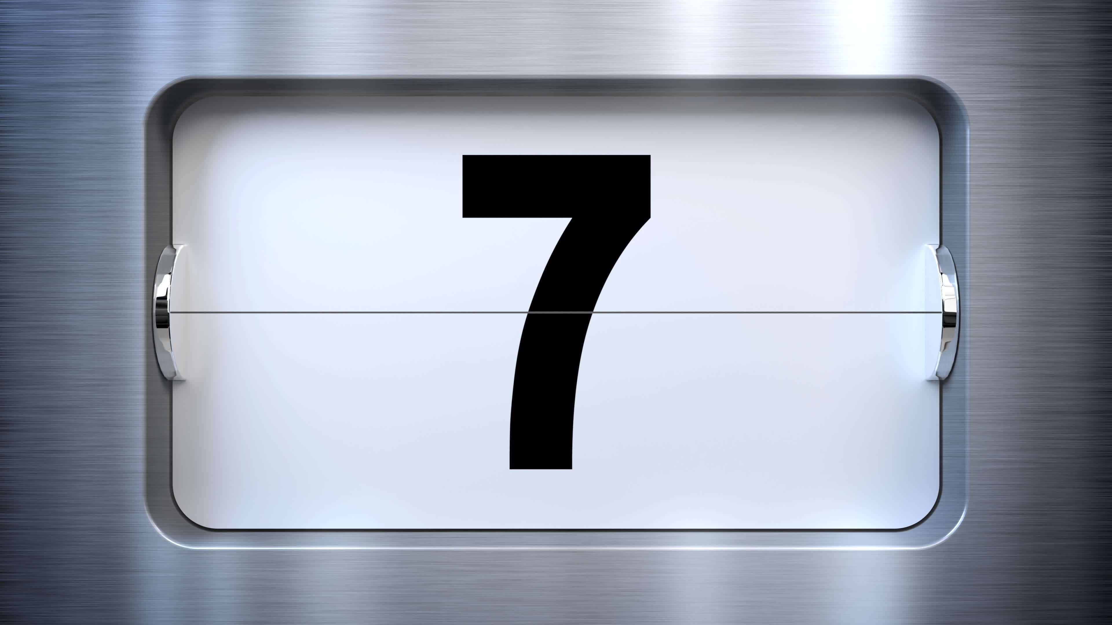 Modern Flip Calendar Turning Through the Days of a Month From 1st to ...