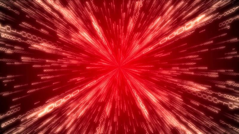 Red Binary Code Digits on Gradient Background - Technology Concept ...