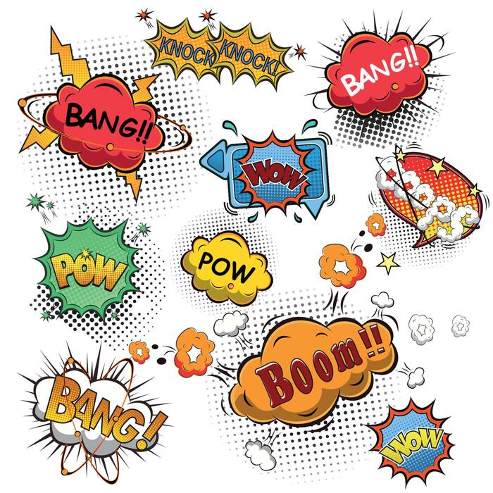 Comic Effects Vector Art, Icons, and Graphics for Free Download