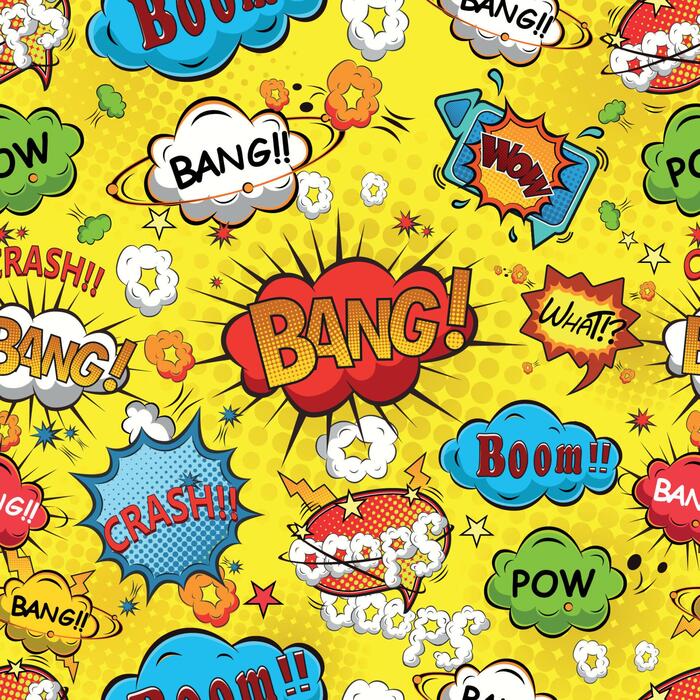 Comic Seamless Vector Art, Icons, and Graphics for Free Download