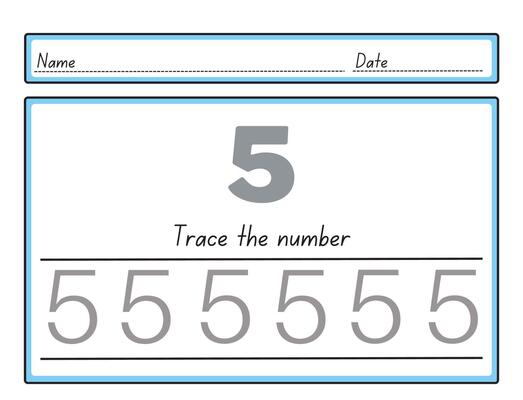 Writing Practice Number Vector Art, Icons, and Graphics for Free Download