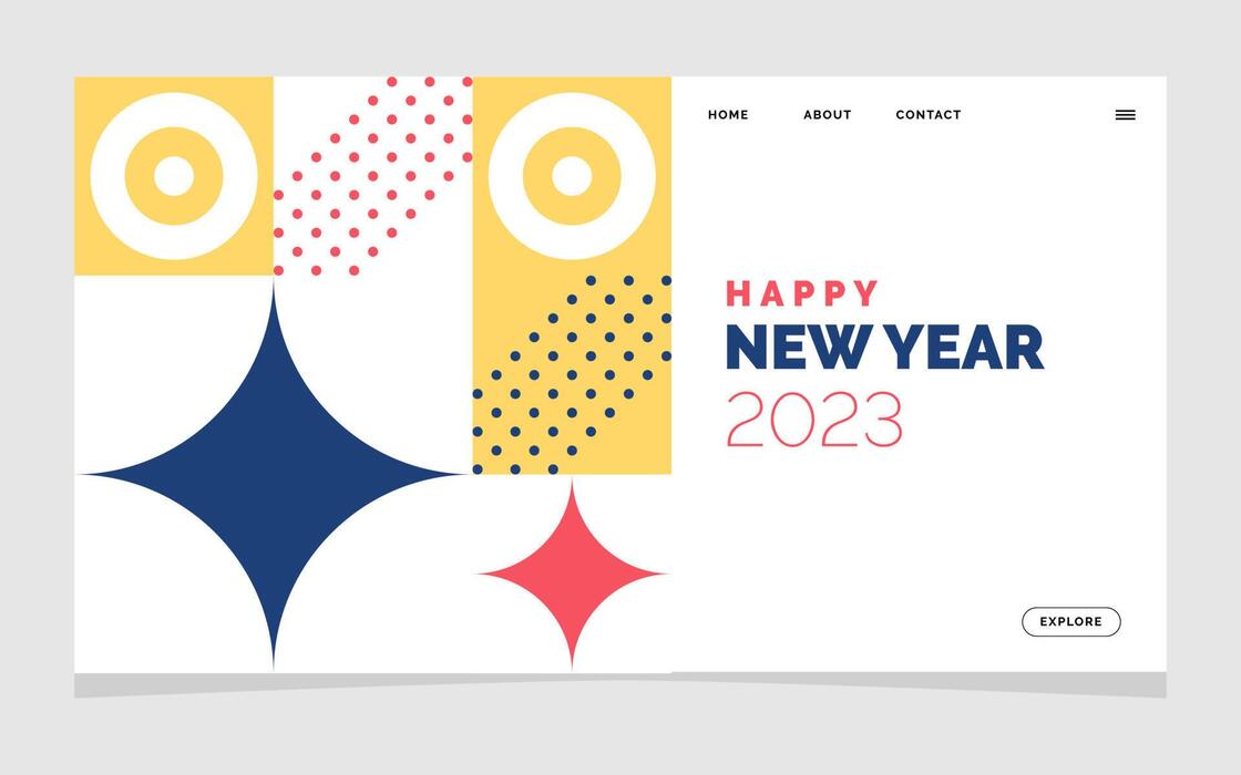New Year Banner 2023 Vector Art, Icons, and Graphics for Free Download
