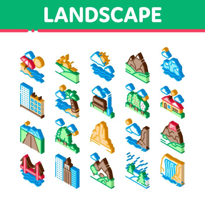 Landscape Architecture Symbols Vector Art, Icons, and Graphics for Free ...