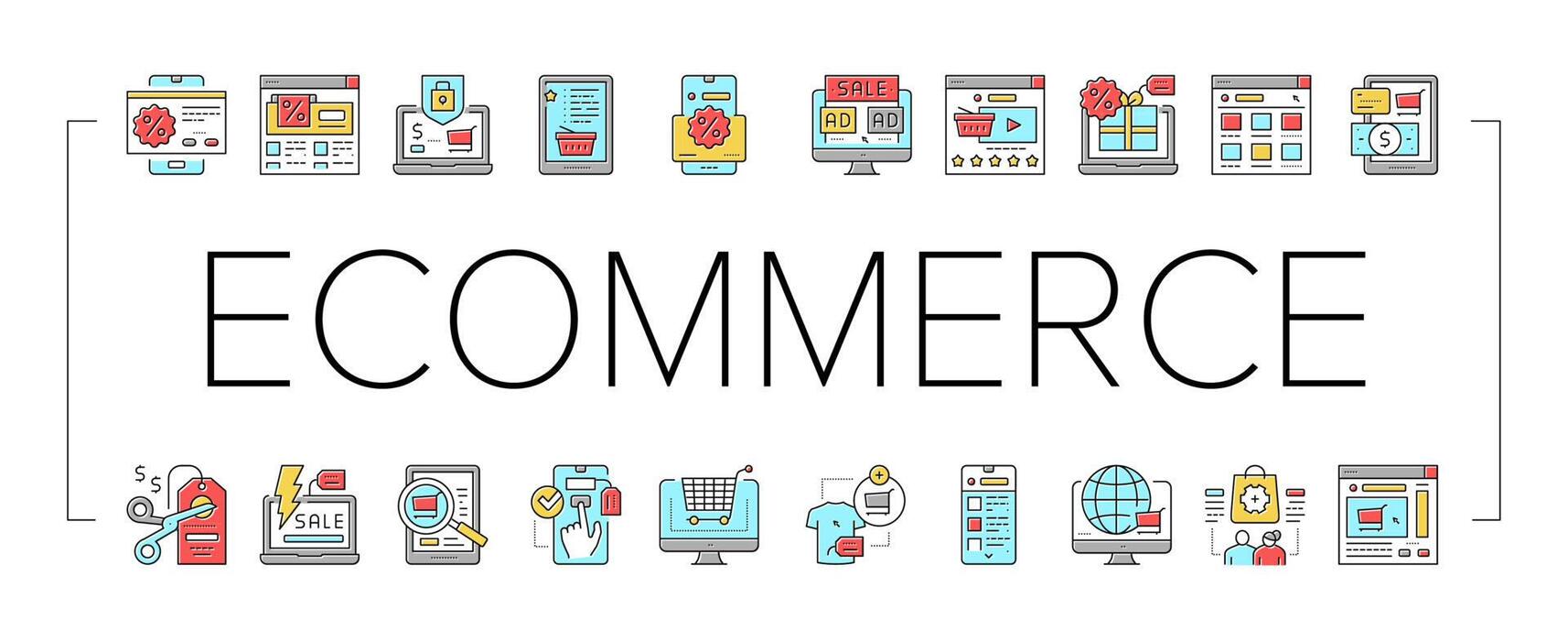 Ecommerce Icons Vector Art, Icons, and Graphics for Free Download
