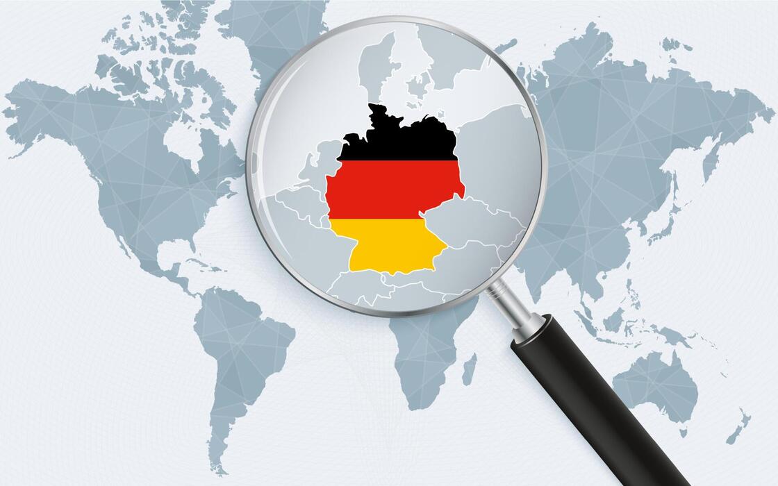 Germany Flag Map Vector Art, Icons, and Graphics for Free Download