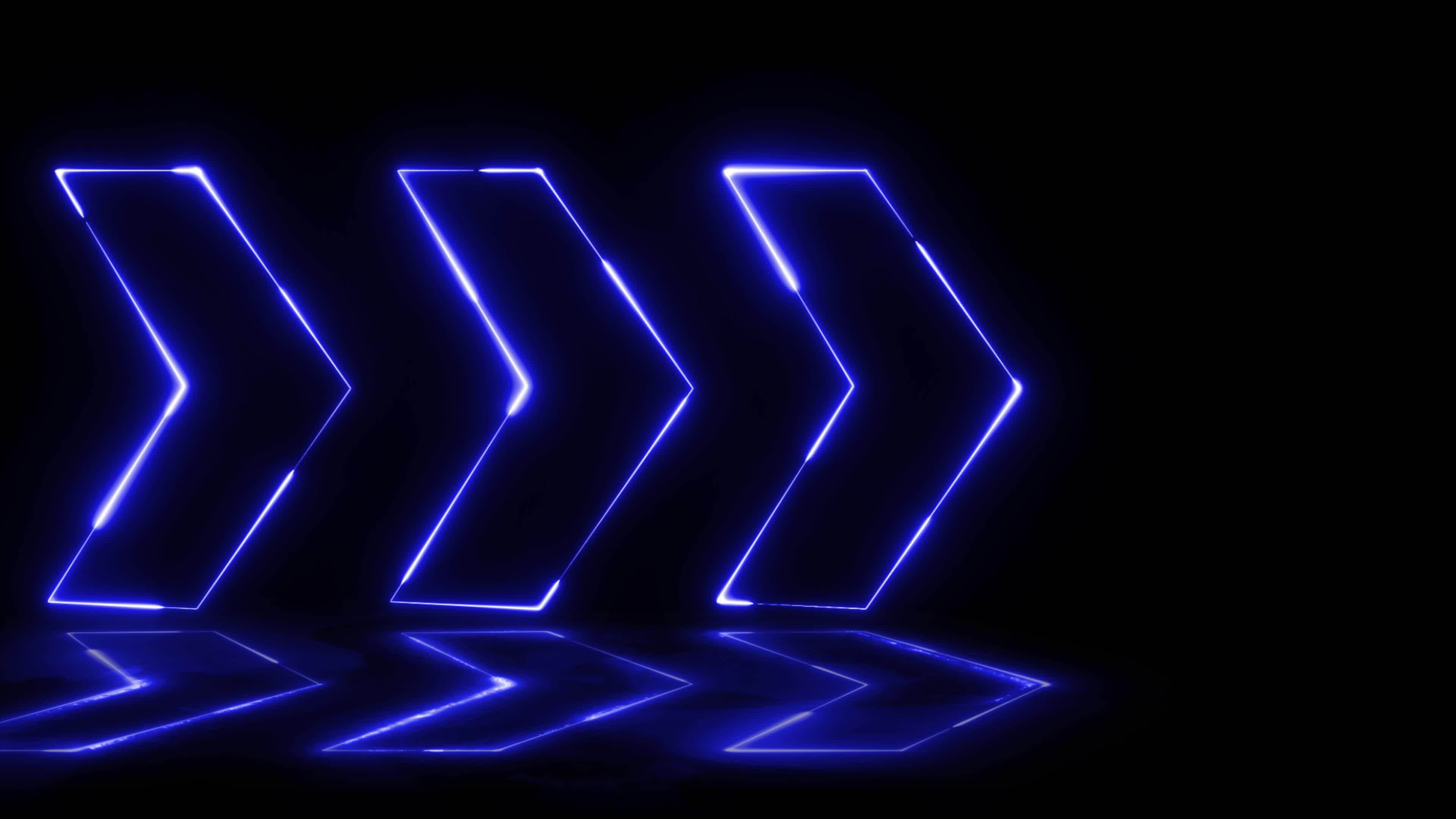 Neon Arrows Blinking On Black Background. Glowing Neon Arrow Moving On ... Neon Arrows Blinking On Black Background. Glowing Neon Arrow Moving On ...