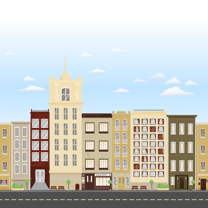 City Street Vector Art, Icons, and Graphics for Free Download