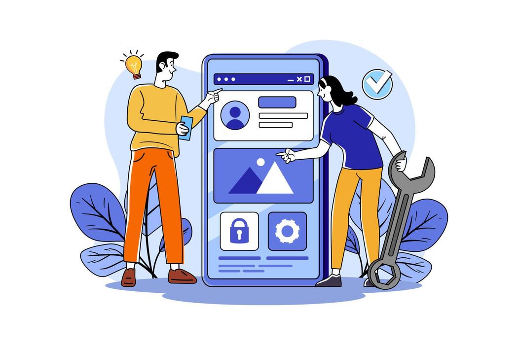 Using Mobile App Vector Art Icons And Graphics For Free Download