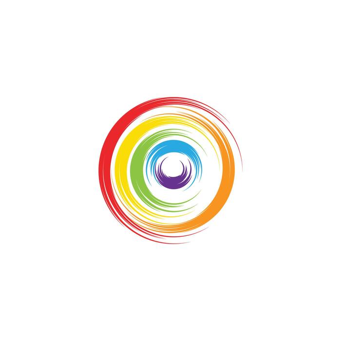 Rainbow Circle Logo Vector Art, Icons, and Graphics for Free Download