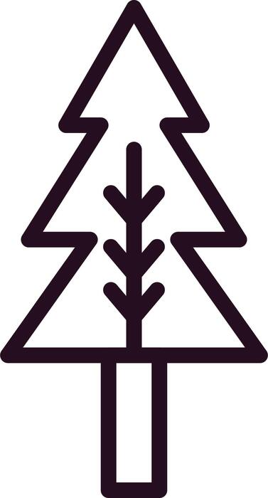 Simple Pine Tree Outline Vector Art, Icons, and Graphics for Free Download
