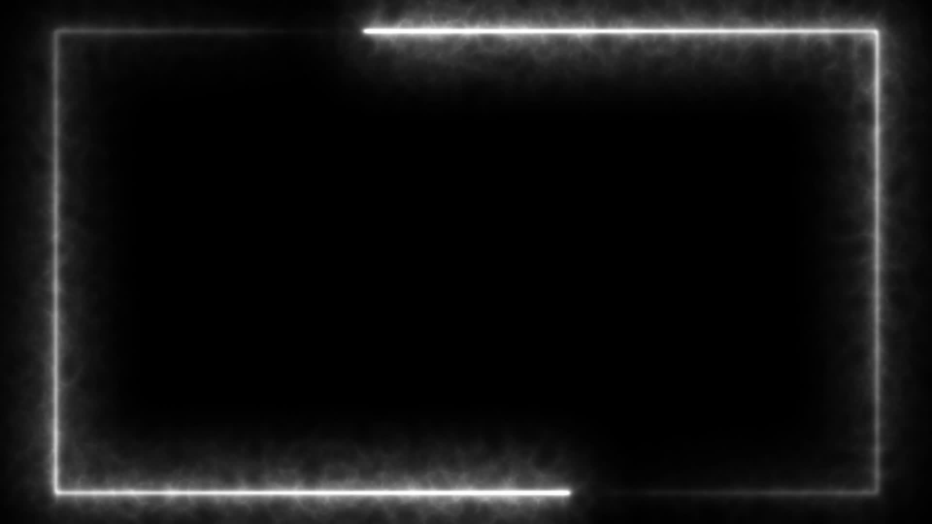 Abstract Animated Light Neon Effect Rectangle Frame Loop Background For