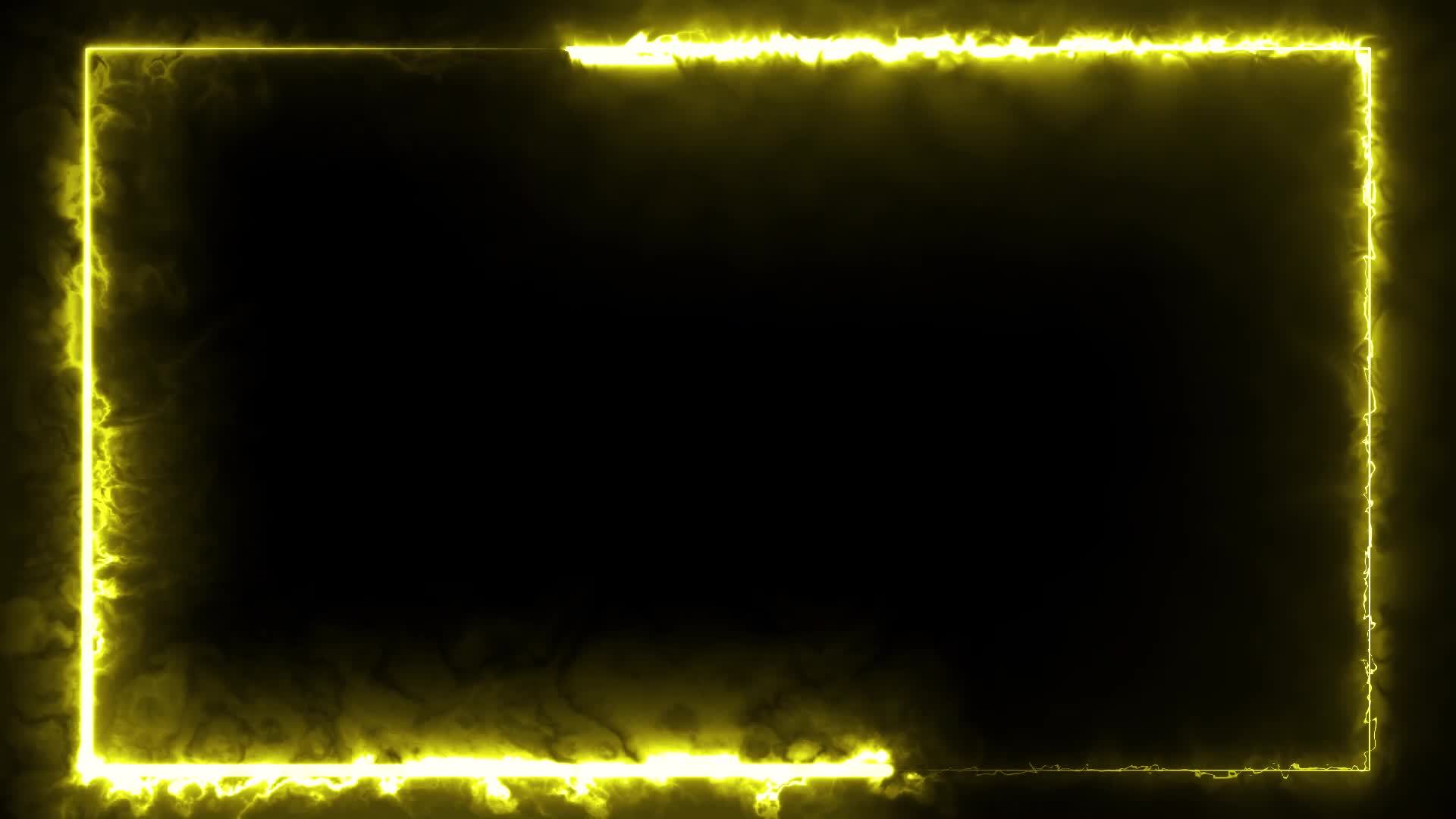Abstract Animated Light Neon Effect Rectangle Frame Loop Background For