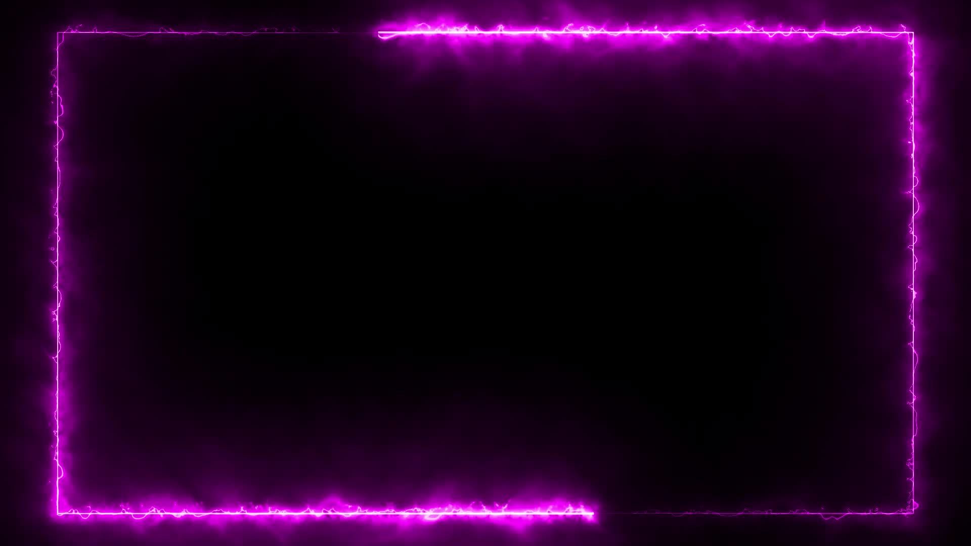 Abstract Animated Light Neon Effect Rectangle Frame Loop Background For Presentation 19834804