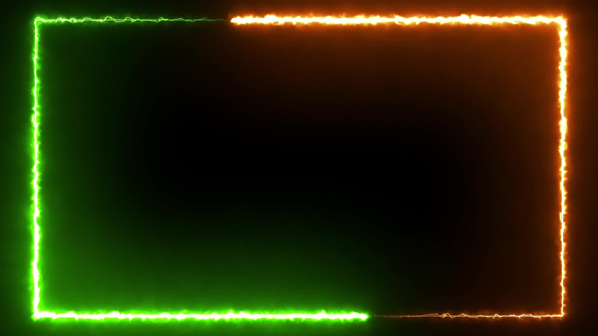 Abstract animated light Neon effect rectangle frame Loop background for presentation 19834809 ...