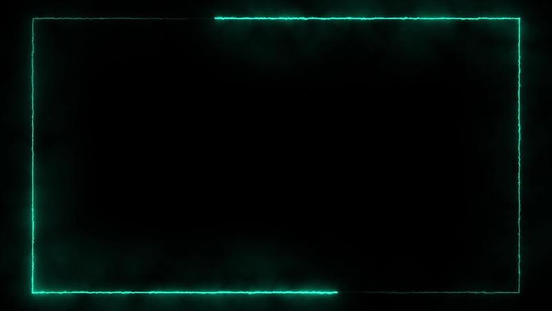 Abstract animated light Neon effect rectangle frame Loop background for presentation 19834810 ...