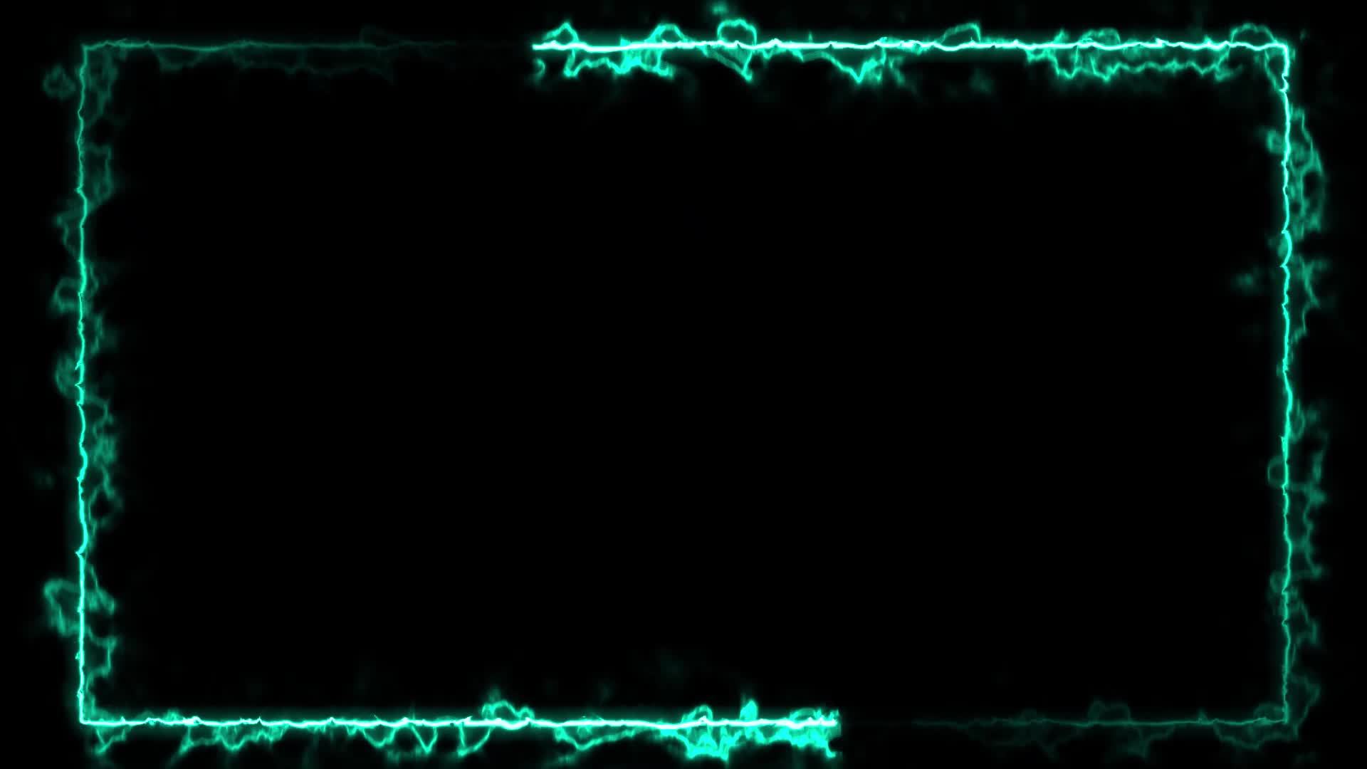 Abstract Animated Light Neon Effect Rectangle Frame Loop Background For
