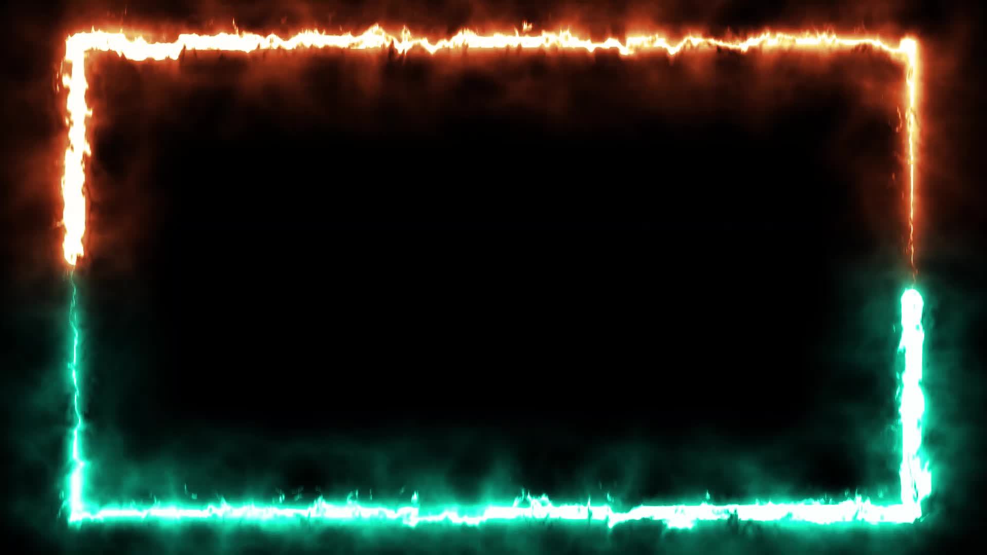 Abstract animated light Neon effect rectangle frame Loop background for presentation 19834828 ...