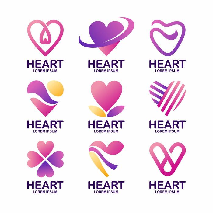 Heart Logo Vector Art, Icons, and Graphics for Free Download