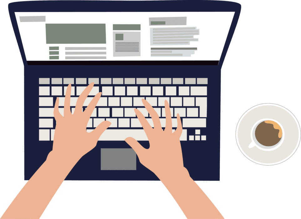 Hands Typing PNGs for Free Download