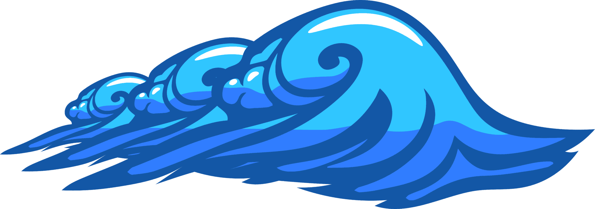 Cartoon Waves PNGs for Free Download