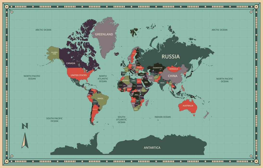 World Map Countries Vector Art, Icons, and Graphics for Free Download