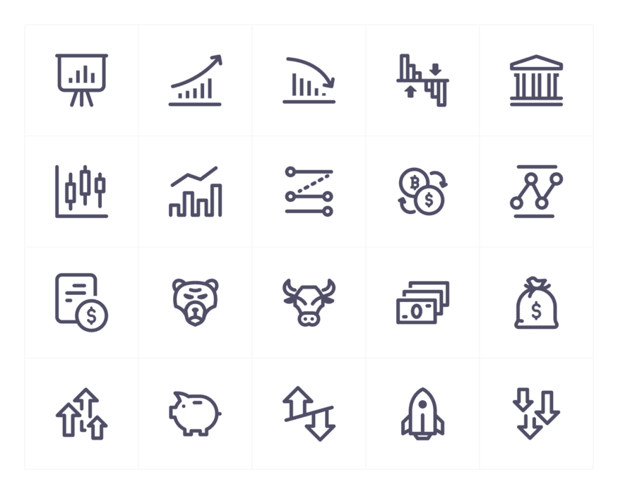 Stock Market Icon PNGs for Free Download