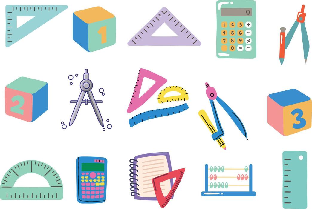 School Math Tools Vector Art, Icons, and Graphics for Free Download