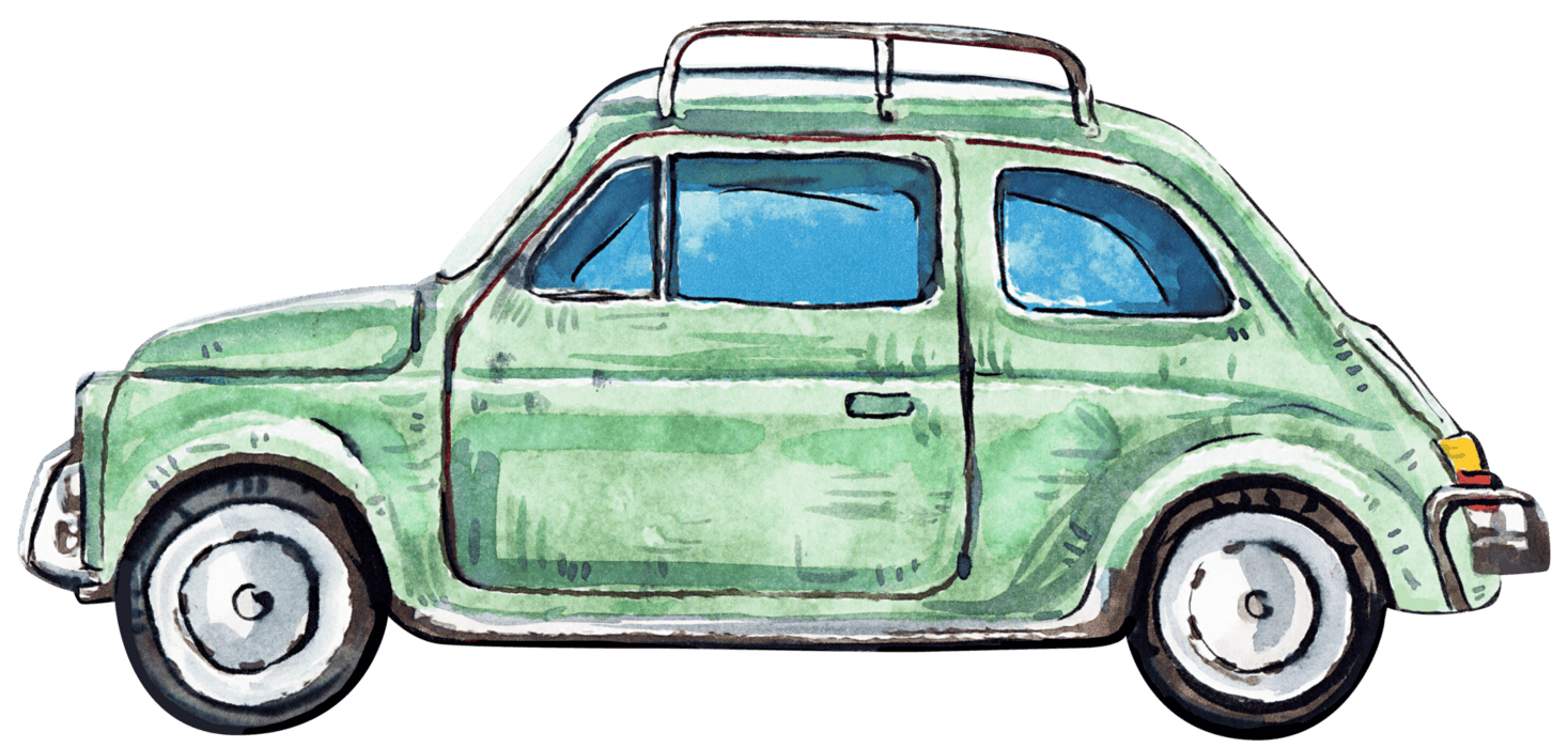Watercolor Car PNGs for Free Download