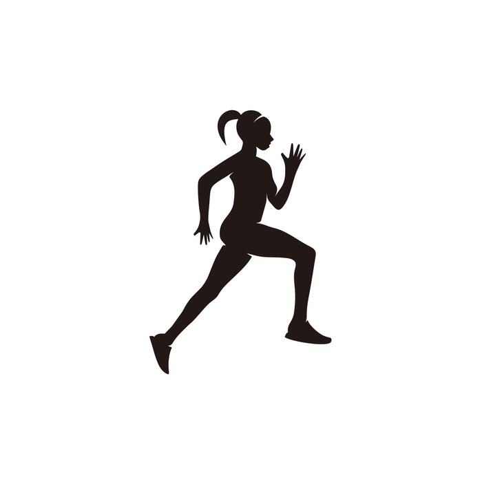 Woman Running Silhouette Vector Art, Icons, and Graphics for Free Download