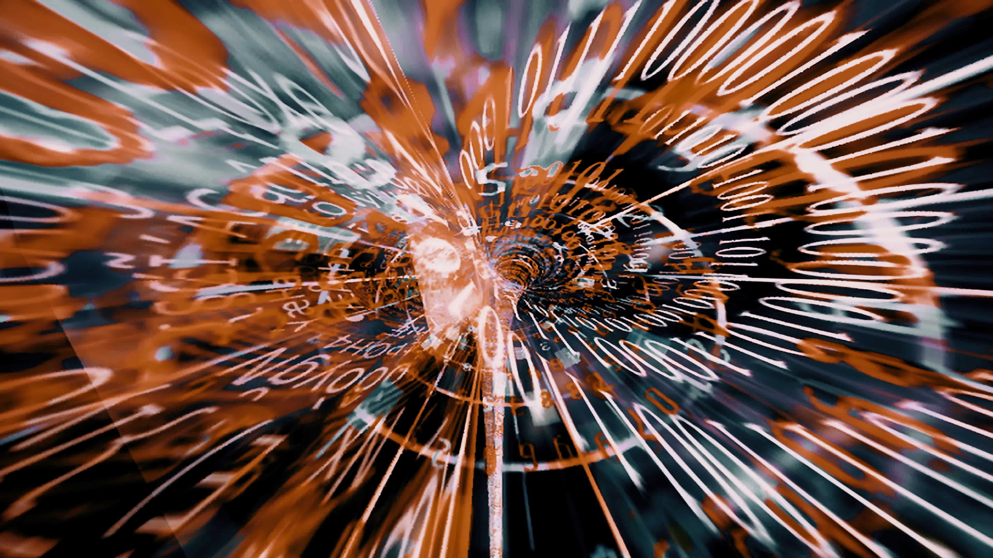 Streaming strands of data - Loop 20001906 Stock Video at Vecteezy