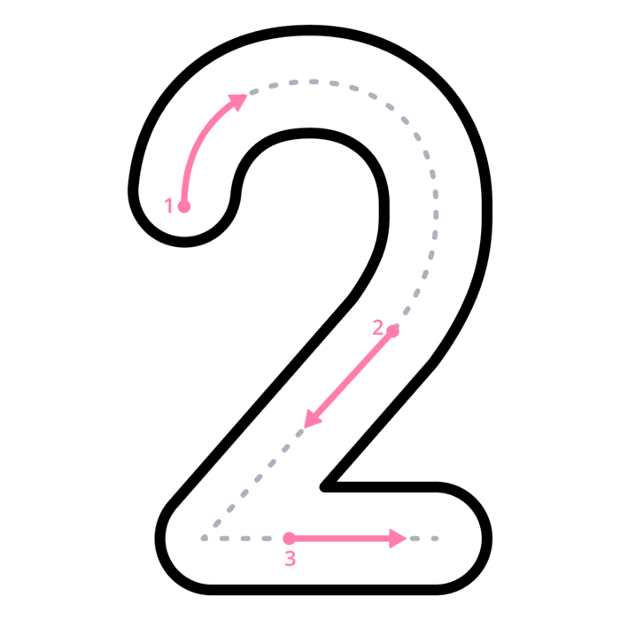 Number Two Clipart Black And White