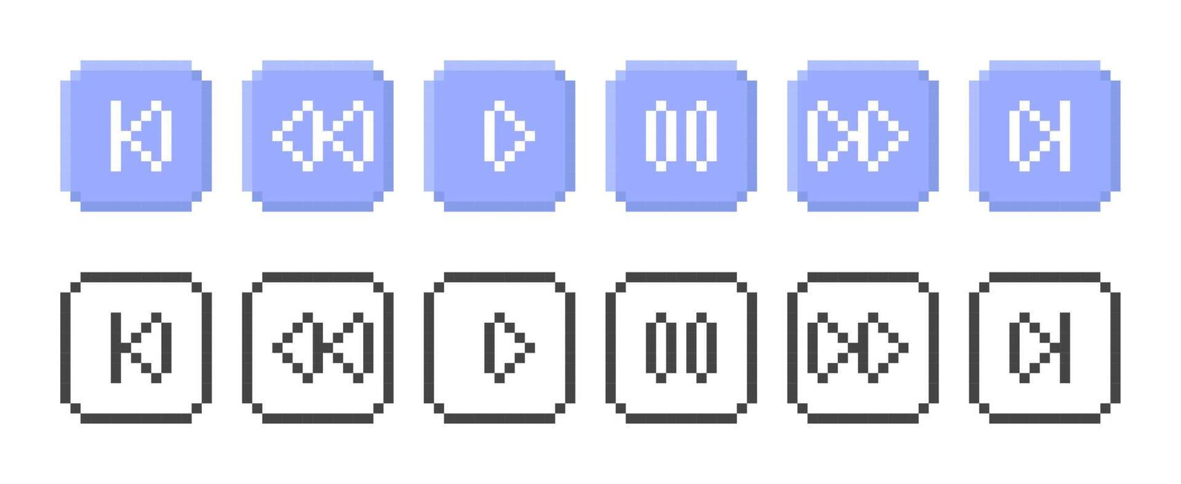 Pixel Button Vector Art, Icons, and Graphics for Free Download