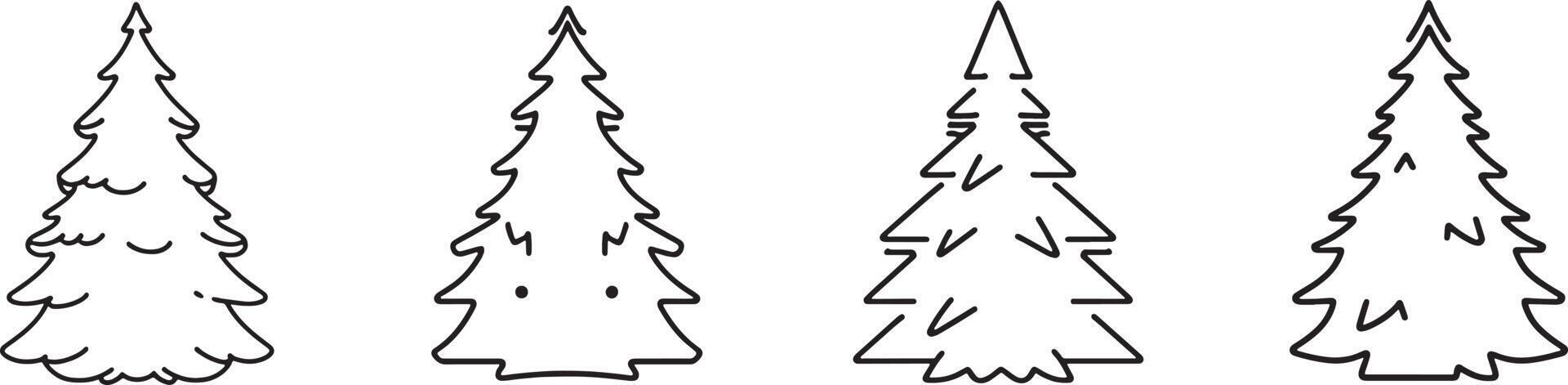 Simple Pine Tree Outline Vector Art, Icons, and Graphics for Free Download