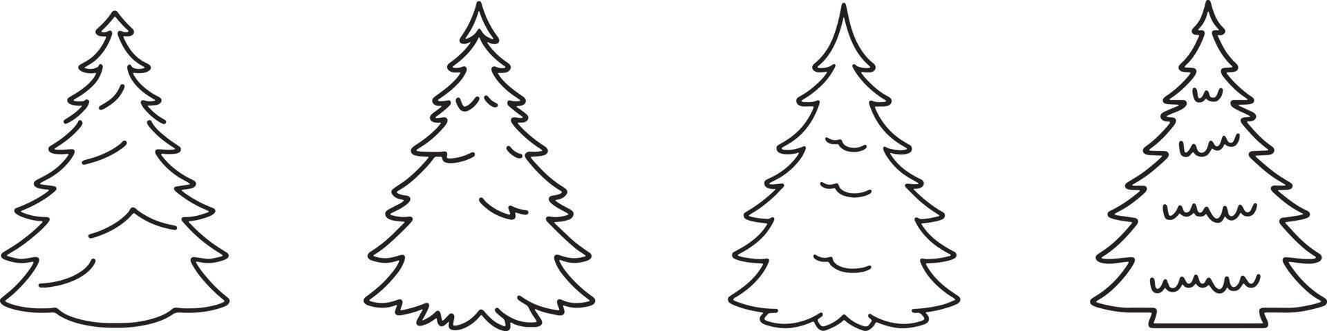 Simple Pine Tree Outline Vector Art, Icons, and Graphics for Free Download