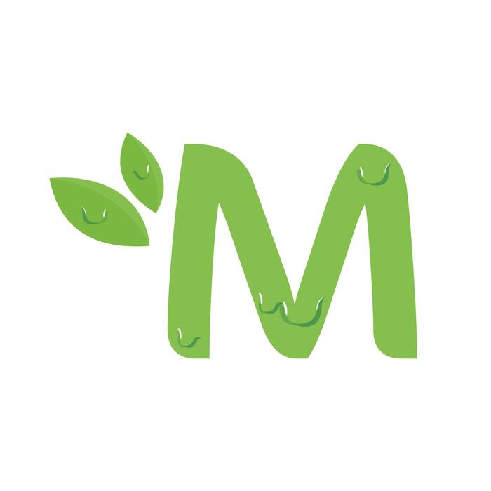 M Leaf Logo Vector Art, Icons, and Graphics for Free Download