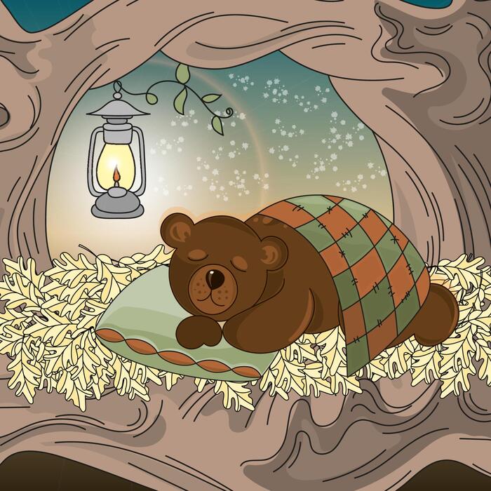 Hibernating Bear Vector Art, Icons, and Graphics for Free Download