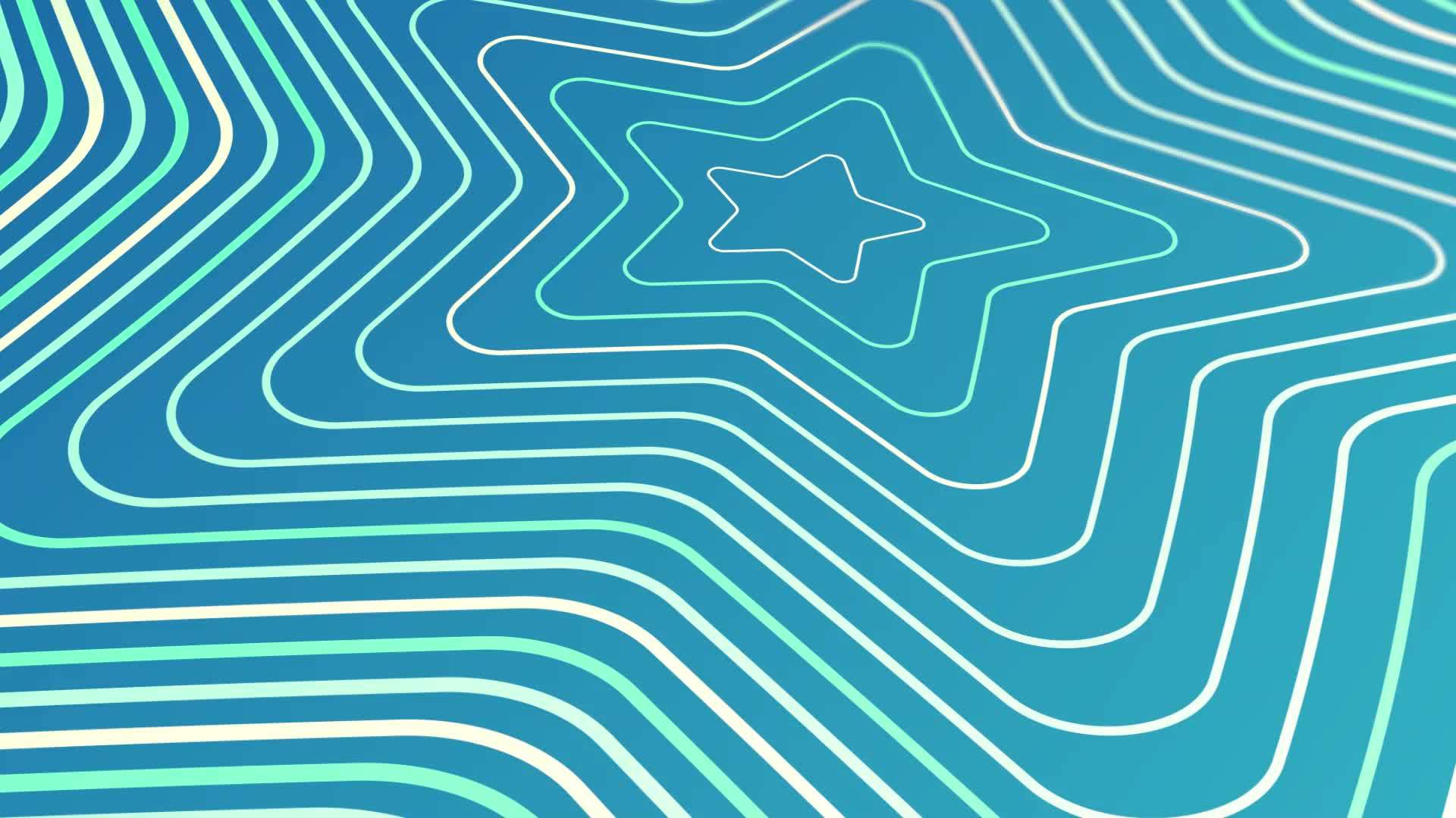 Animated Abstract Pattern With Geometric Elements In Blue Tones Gradient Background 20153645