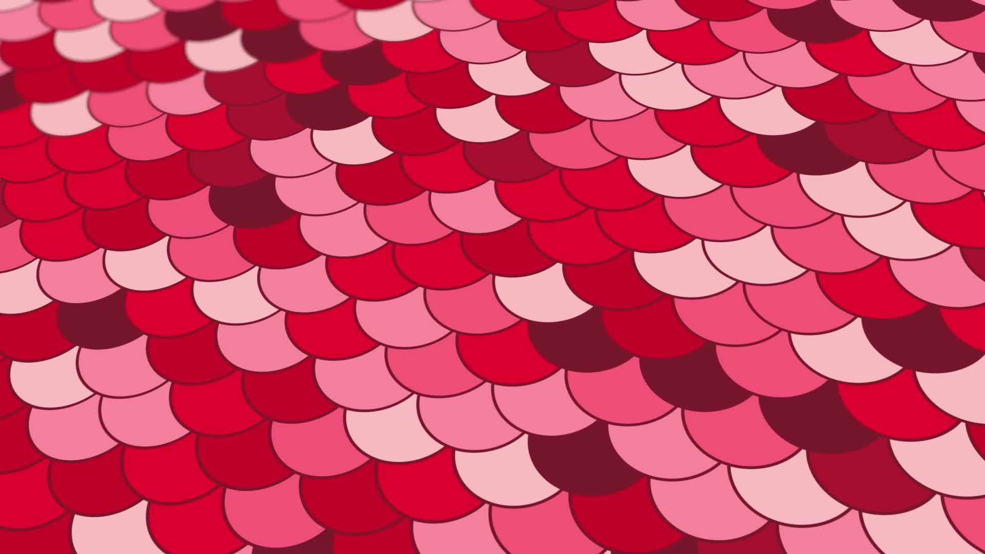 Animated Abstract Pattern With Geometric Elements In Red Tones Gradient Background 20153657