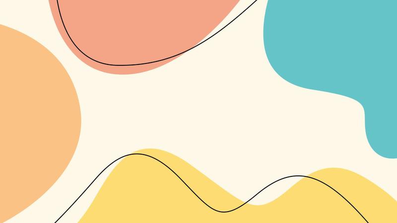 Abstract background animation. Hand drawn various doodle shapes and ...