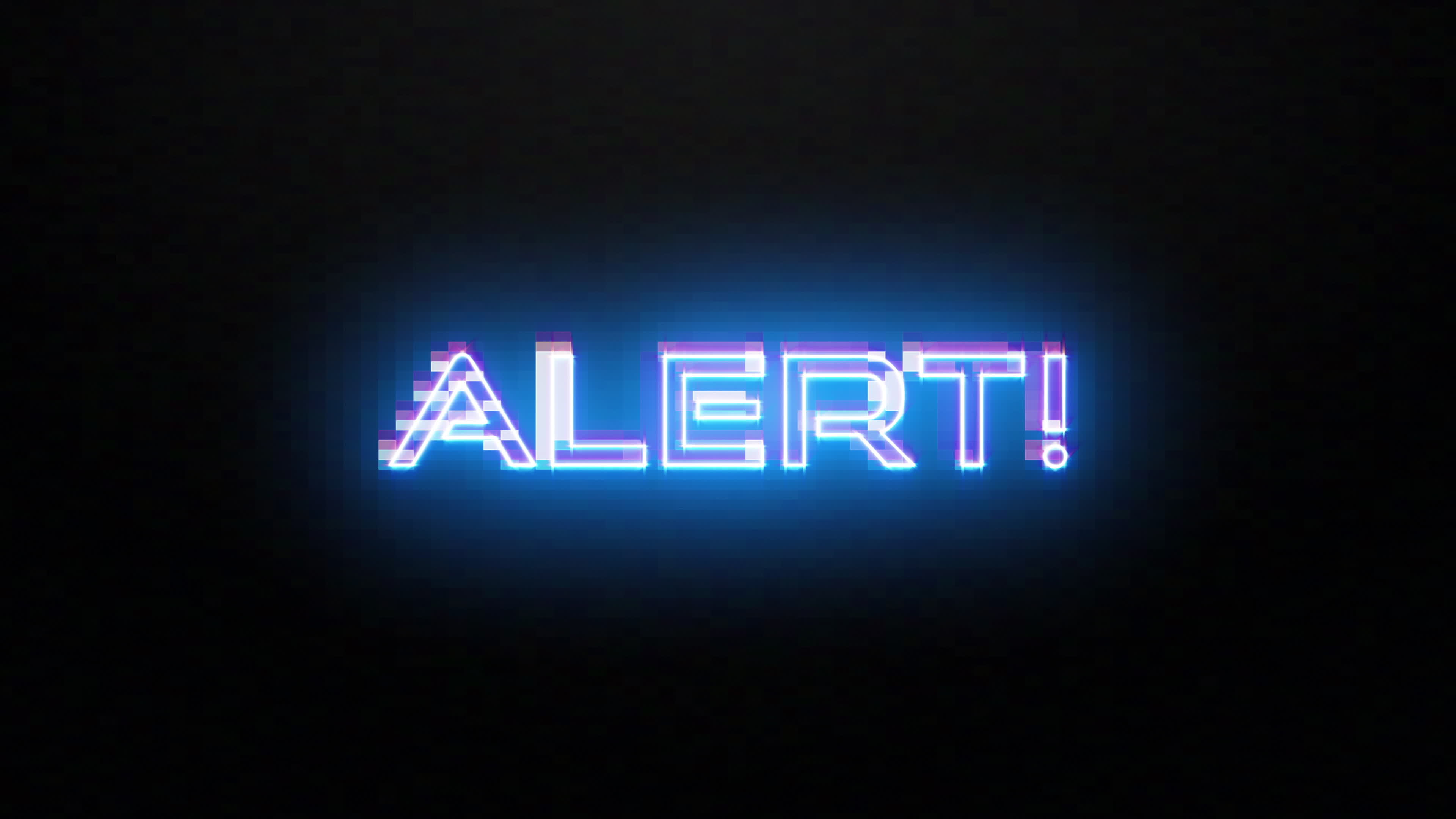 Alert glitch neon blue text effect abstracrt background 20220014 Stock Video at Vecteezy