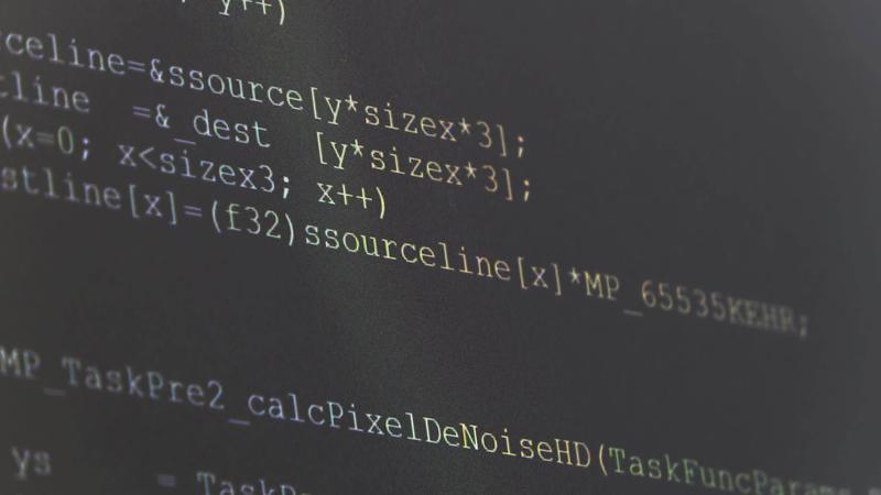 Computer Source Code scrolls on a screen. 20253455 Stock Video at Vecteezy