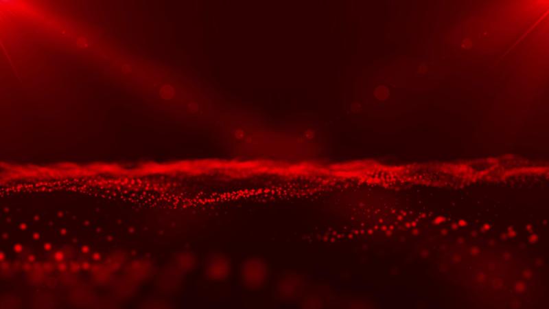 Red particle wave form, futuristic neon graphic Background, science energy 3d abstract art ...