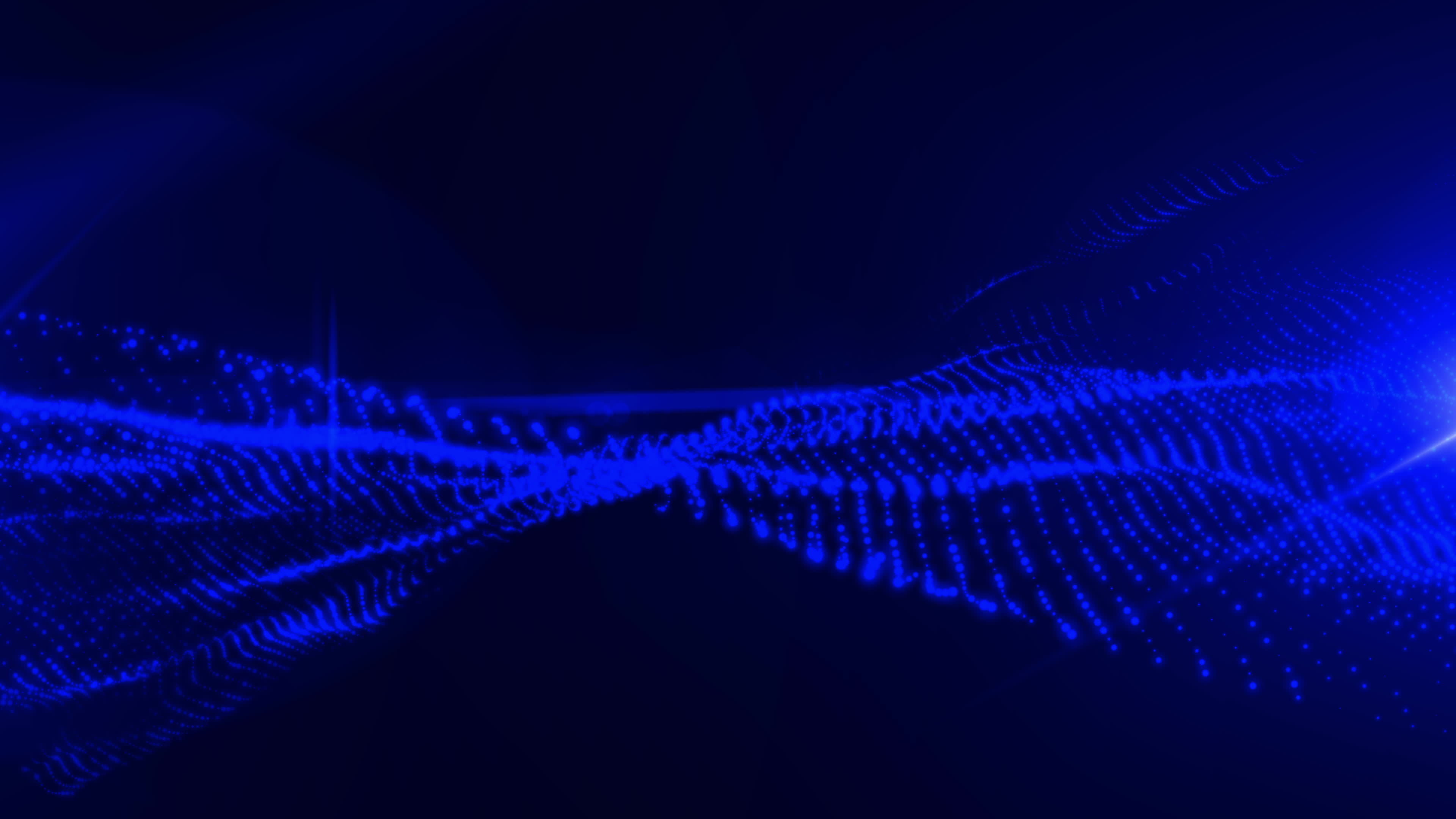 Blue Twist Particle Wave Form Futuristic Neon Graphic Background