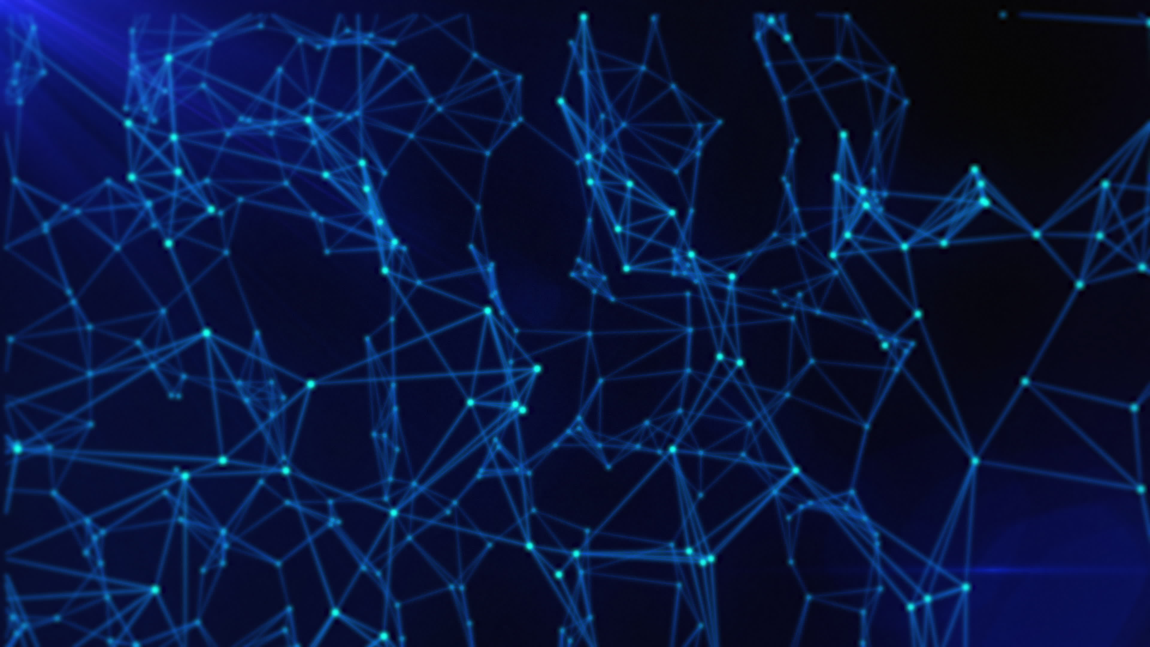 blue futuristic abstract molecular dot geometric structure space ...