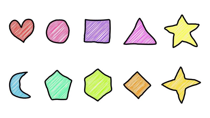 set of doodle shape element loop animation video 20257726 Stock Video ...